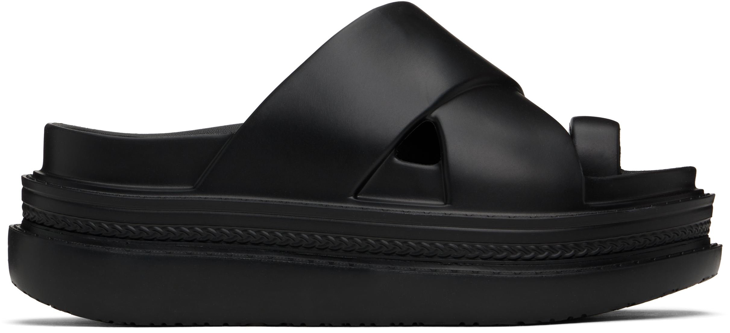 Sacai Foam Multiple Sole Sandals - 001 Black | Editorialist